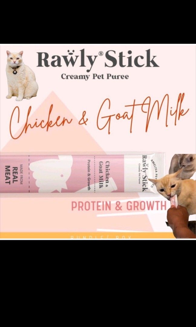 Rawly Stick Creamy Cat Puree, Pet Supplies, Pet Food on Carousell