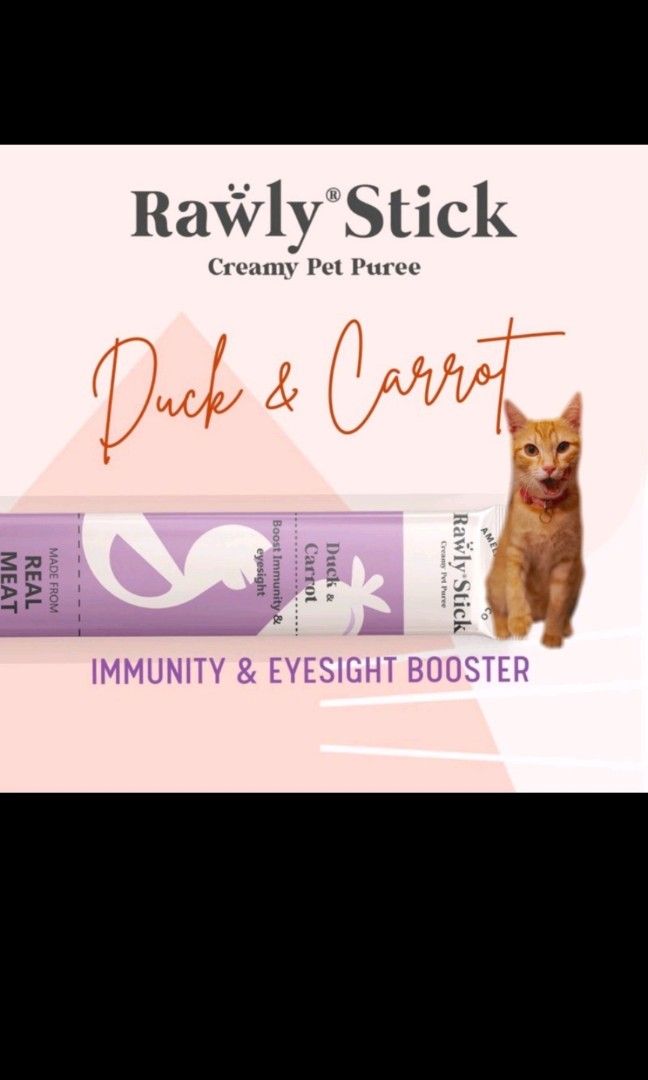 Rawly Stick Creamy Cat Puree, Pet Supplies, Pet Food on Carousell