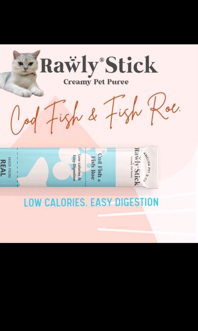 Rawly Stick Creamy Cat Puree, Pet Supplies, Pet Food on Carousell