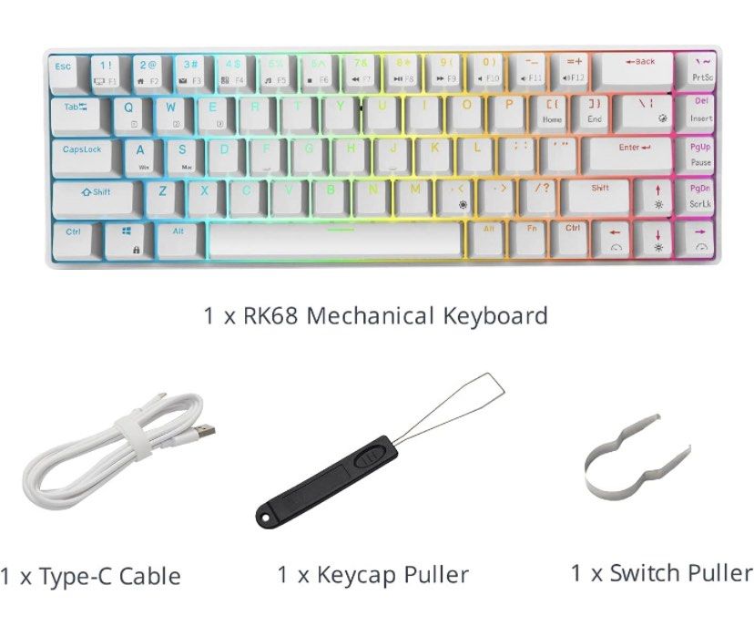 Royal Kludge RK68 Mechanical Keyboard for Windows and Mac, Computers & Tech, Parts & Accessories ...