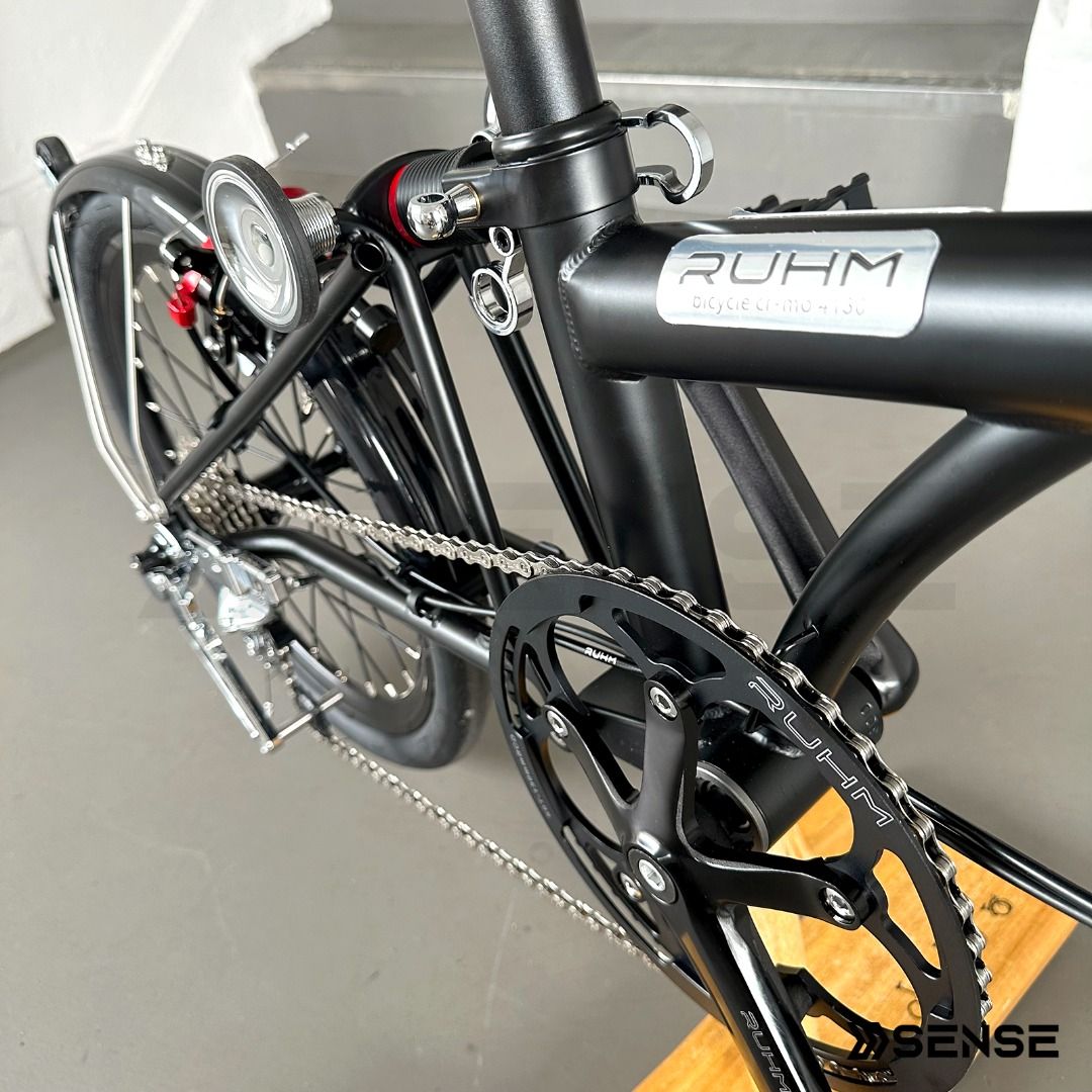 RUHM Matte Black RC7S 7 Speed Trifold Bicycle, Sports Equipment ...