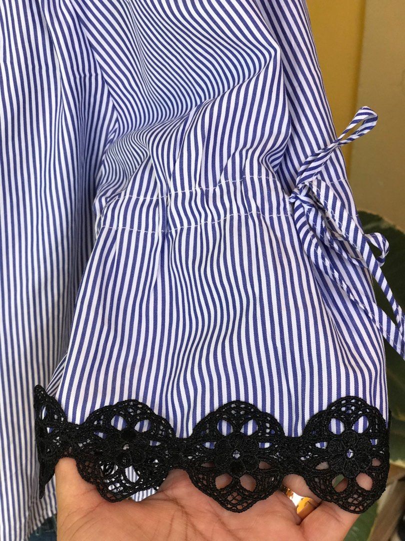 Sadie And Love Offshoulder Stripes Womens Fashion Tops Blouses On