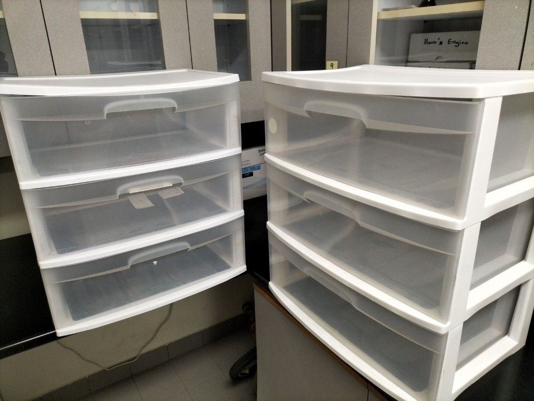 Sale: 3 or 6 tier Sterilite brand storage drawers, organiser, chest of ...