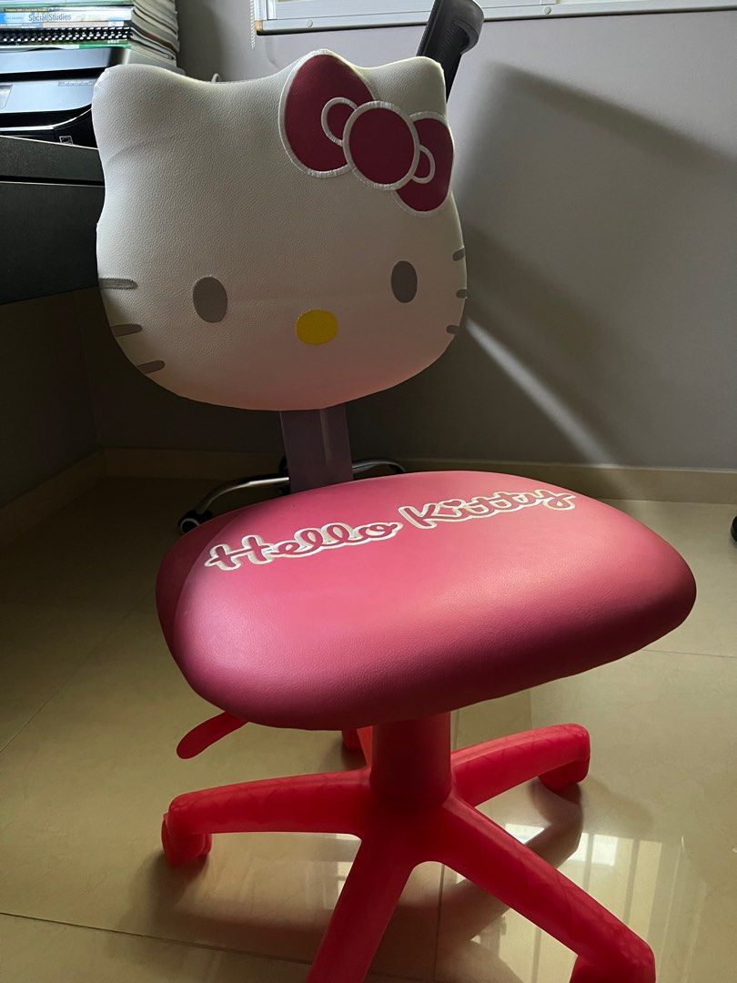 Sanrio Hello Kitty kids study chair, Furniture & Home Living, Furniture ...