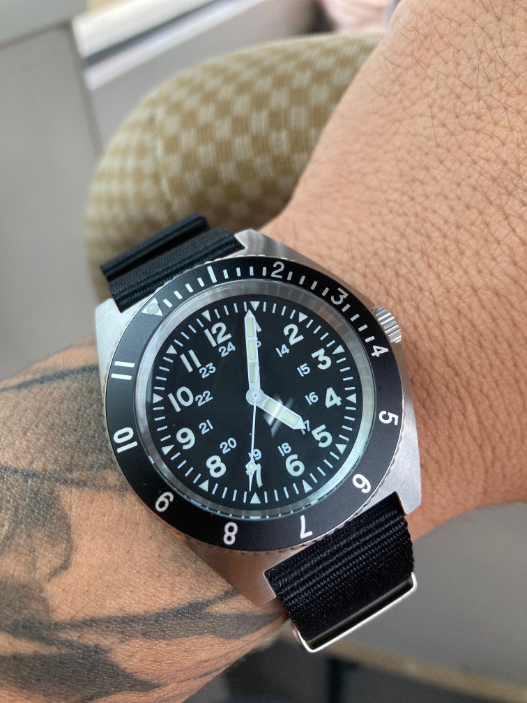 Seiko Benrus Type II Qimie Homage, Men's Fashion, Watches & Accessories ...