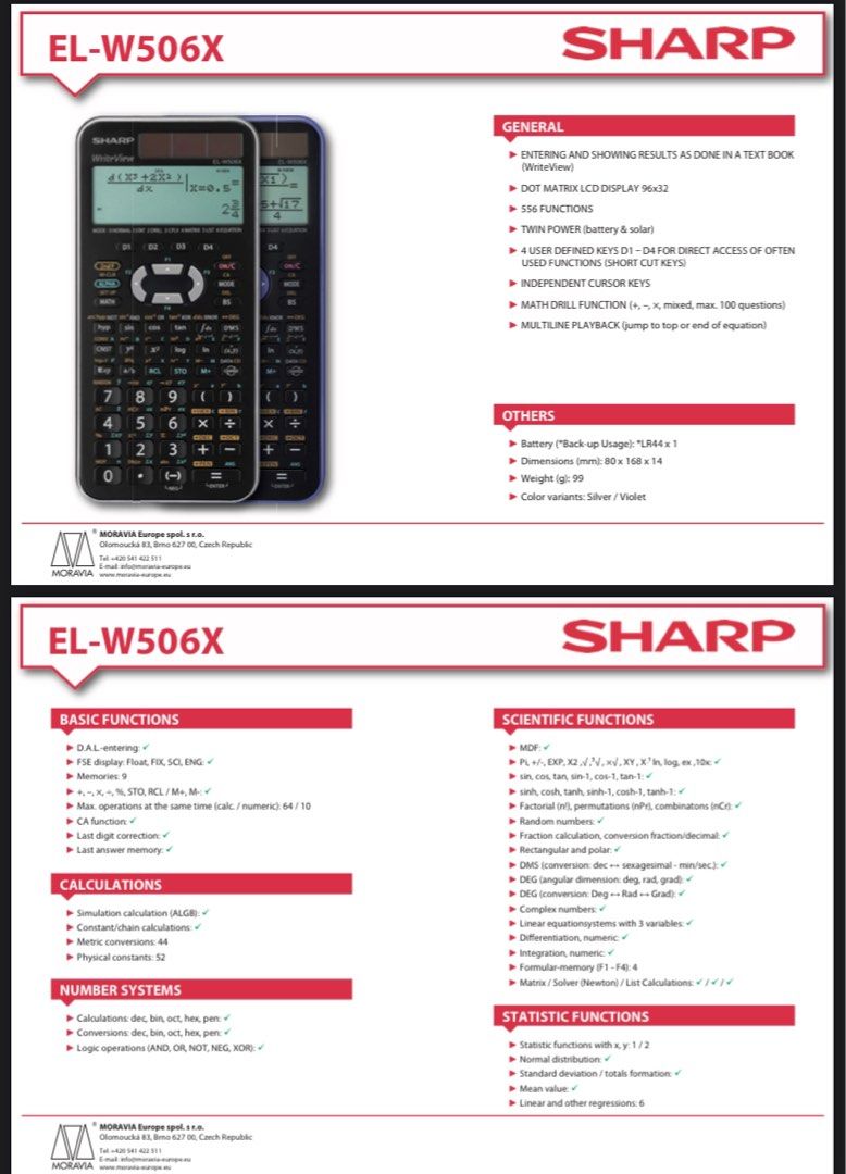 Sharp EL- W506X, Mobile Phones & Gadgets, Other Gadgets on Carousell