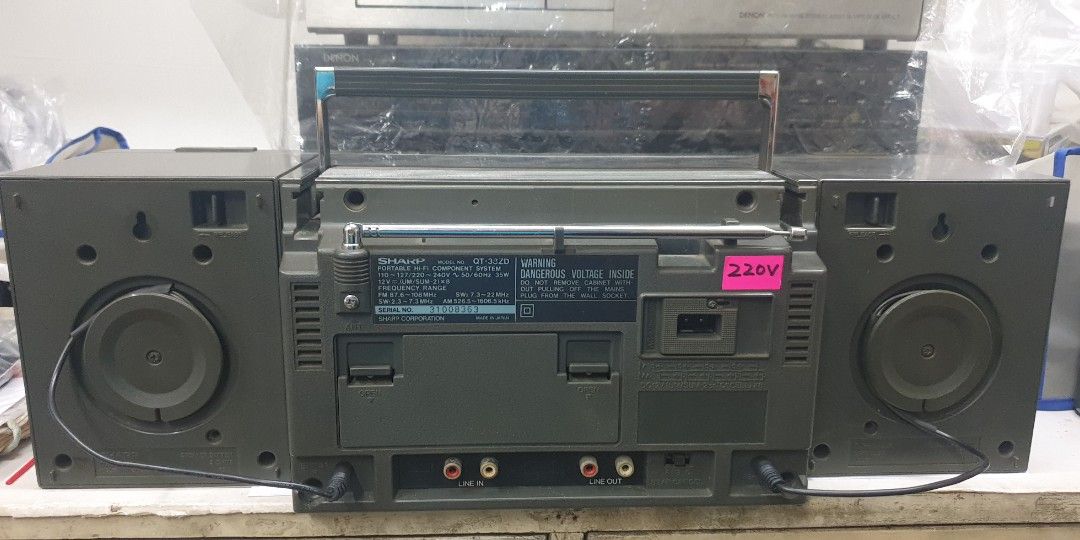 Sharp Vintage Boombox, Audio, Soundbars, Speakers & Amplifiers on Carousell