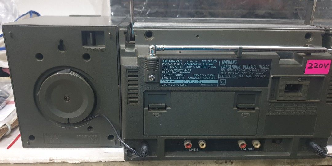 Sharp Vintage Boombox, Audio, Soundbars, Speakers & Amplifiers on Carousell