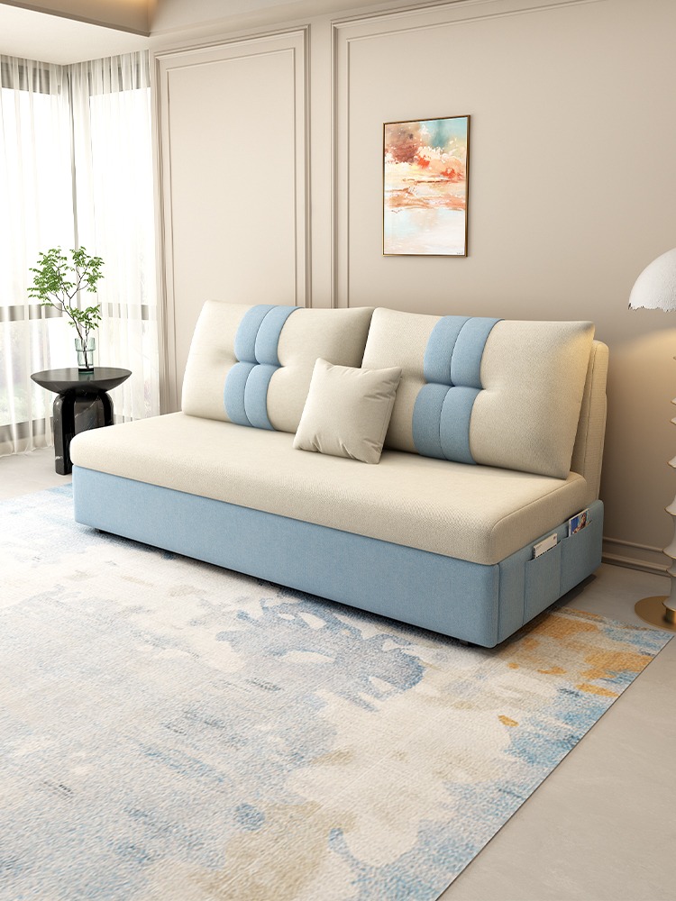 Simple modern double retractable dual-use foldable sofa bed, Furniture ...