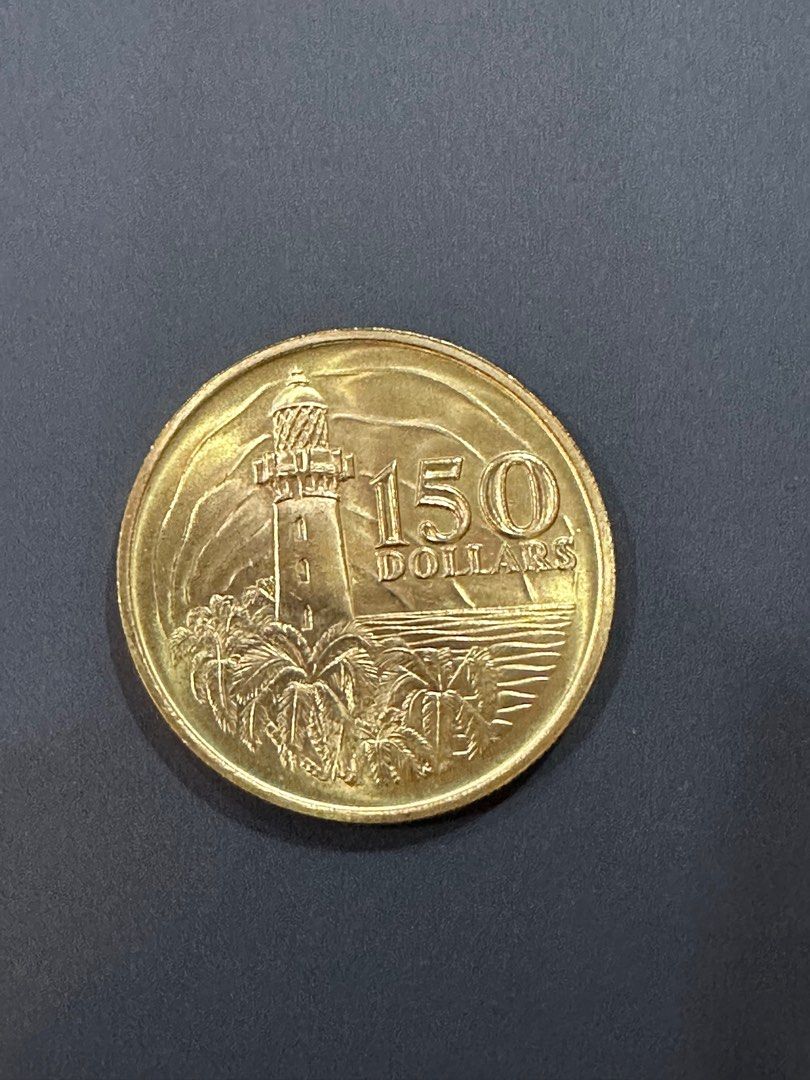 Singapore 150th anniversary commemorative coin 1969-150 dollars-22.79g ...