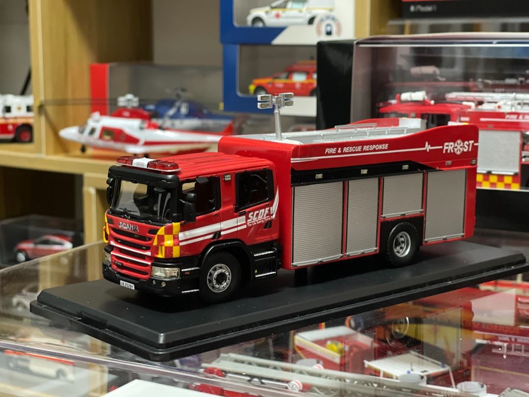 Singapore Civil Defence Force (SCDF) SCANIA P270 and P310 Pump Ladder Model (1:43), Hobbies ...