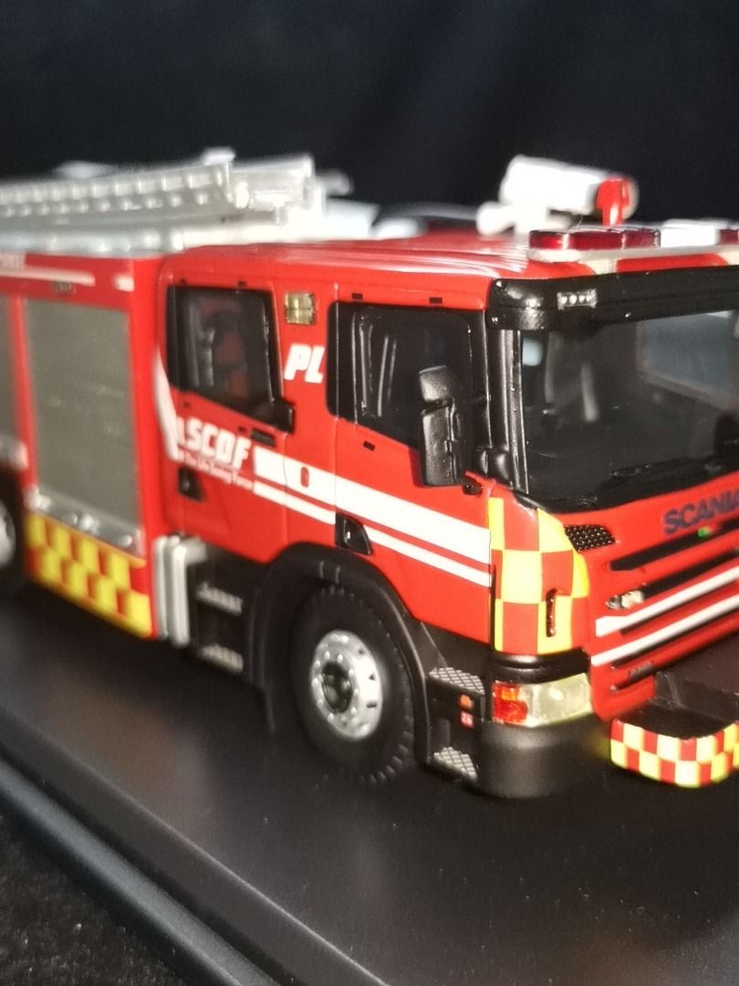 Singapore Civil Defence Force (SCDF) SCANIA P270 and P310 Pump Ladder Model (1:43), Hobbies ...