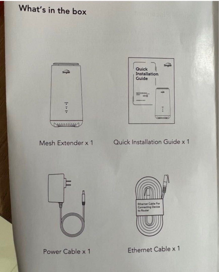 Singtel wifi6 mesh extender, Computers & Tech, Parts & Accessories ...