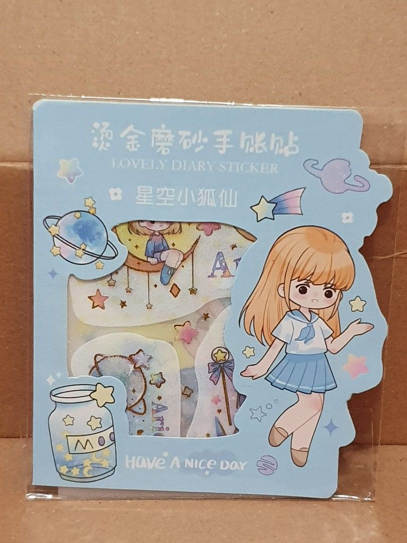 Sticker gemoy nice day, Buku & Alat Tulis, Alat Tulis di Carousell