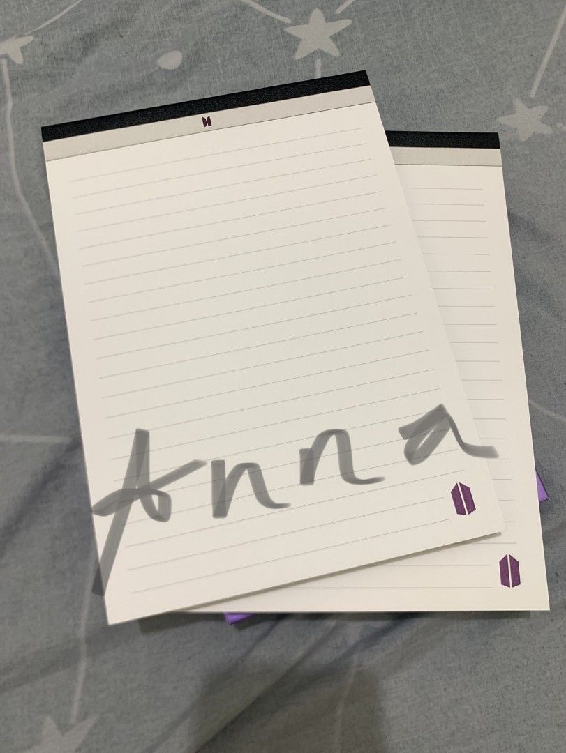 SUGA Black Note & Cover Set notepads, Hobbies & Toys, Memorabilia & Collectibles, K-Wave on ...