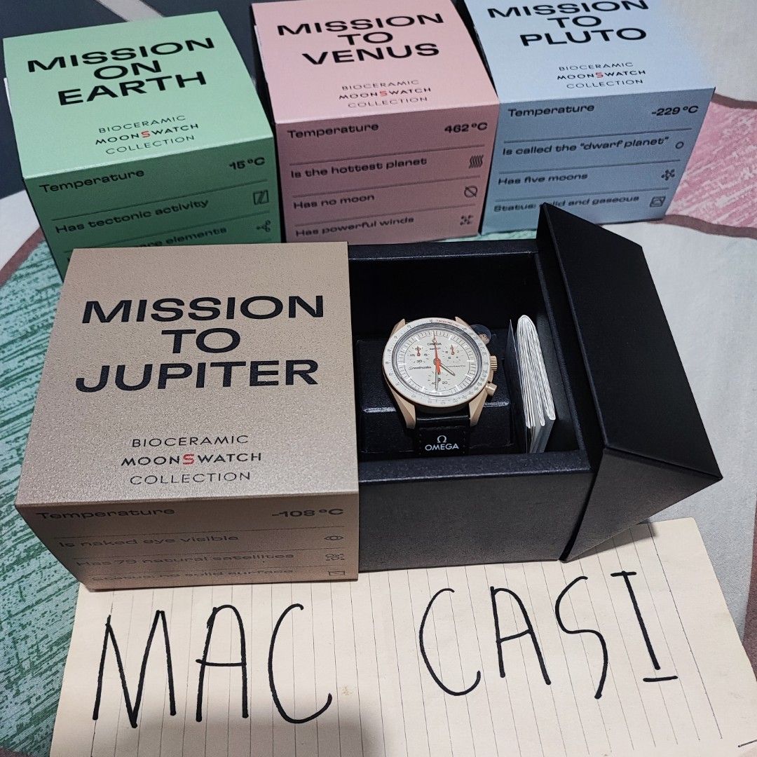 Swatch Omega Mission to Jupiter, Men's Fashion, Watches & Accessories ...