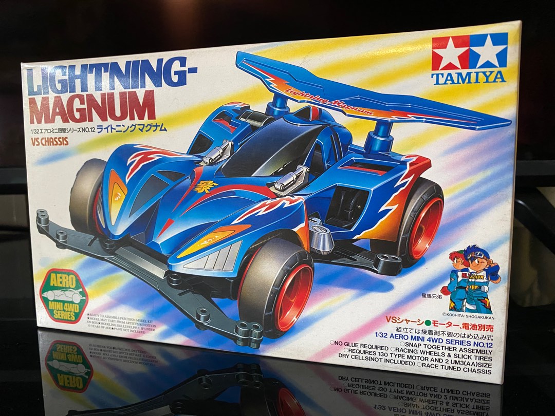 Tamiya Mini 4WD Lightning Magnum, Hobbies & Toys, Toys & Games on Carousell