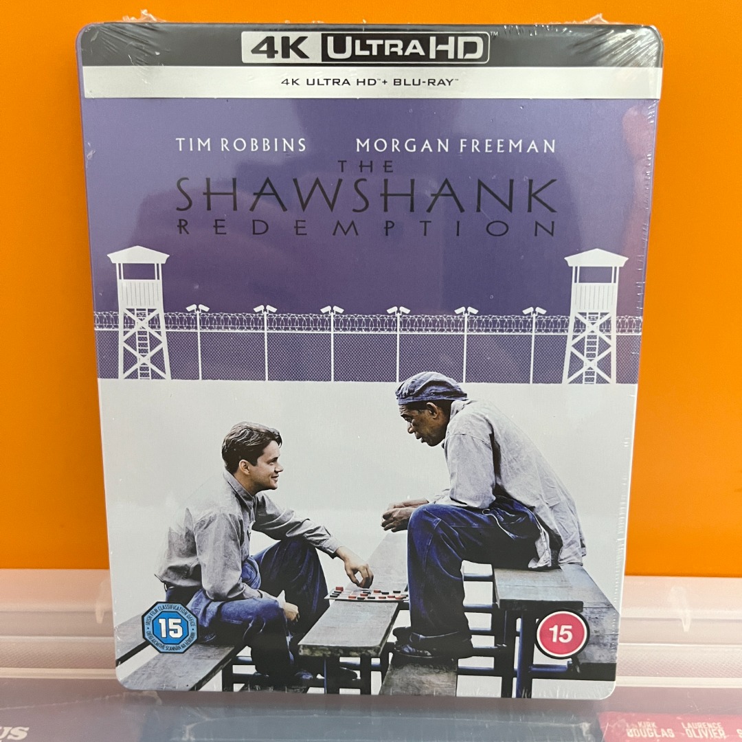 The Shawshank Redemption 4K Blu-ray, Zavvi Exclusive SteelBook, 興趣及遊戲, 音樂、樂器 & 配件, 音樂與媒體 - CD 及 ...