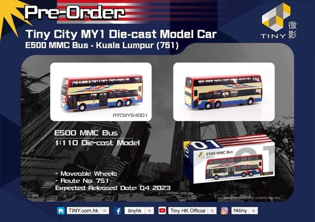 Tiny MY 01 E500 MMC bus, Hobbies & Toys, Memorabilia & Collectibles, Vintage Collectibles on ...