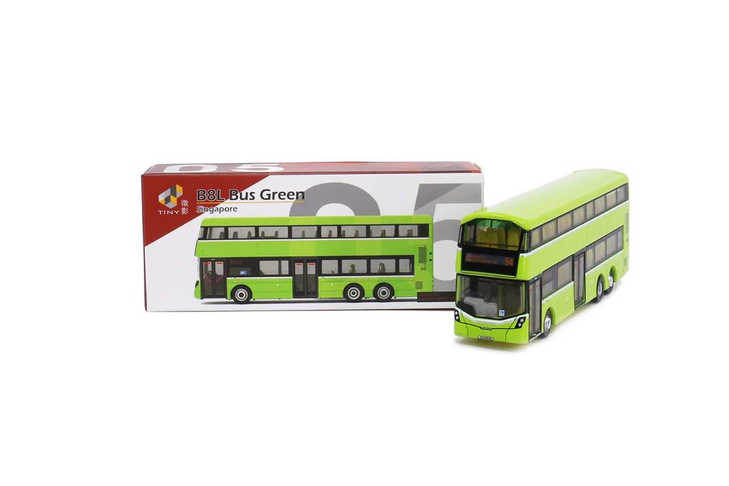Tiny Singapore 1:110 Volvo B8L Bus Green (Bus Svc 94), Hobbies & Toys ...