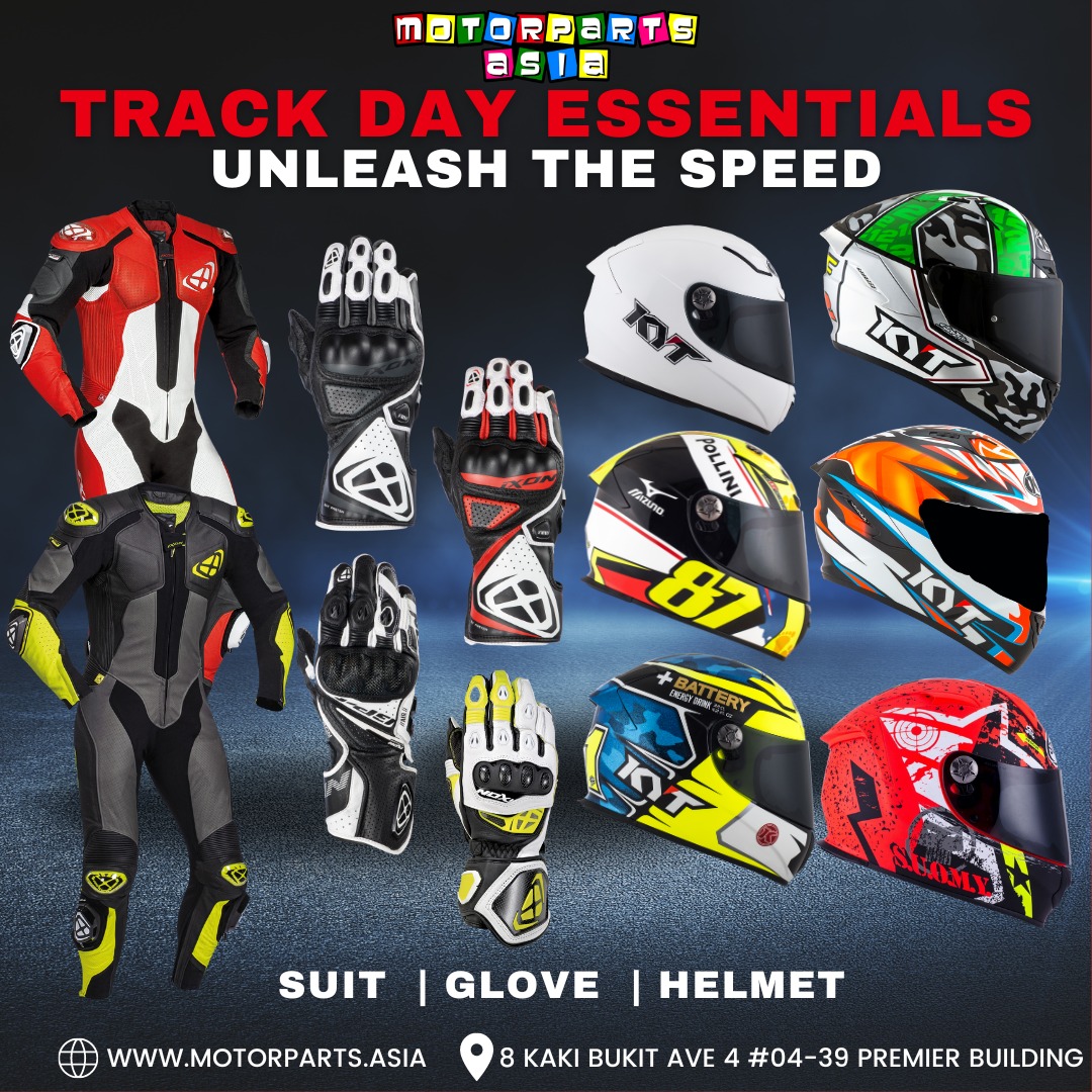 Track Day Essential | Racing Suit | Racing Gloves | Racing Helmet ...