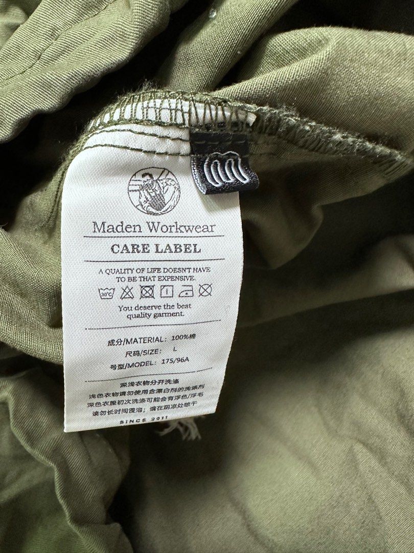 UNCLE FU | U.S.N. Stamped Lace Up Parka Jacket on Carousell