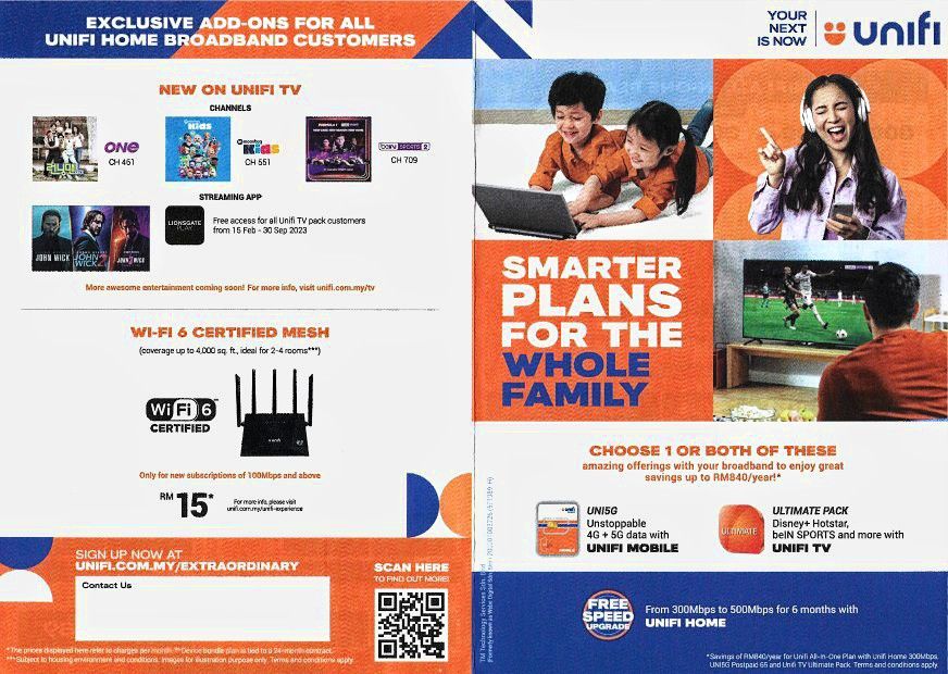 UNIFI FIBER - HOME BROADBAND, Services, Others on Carousell