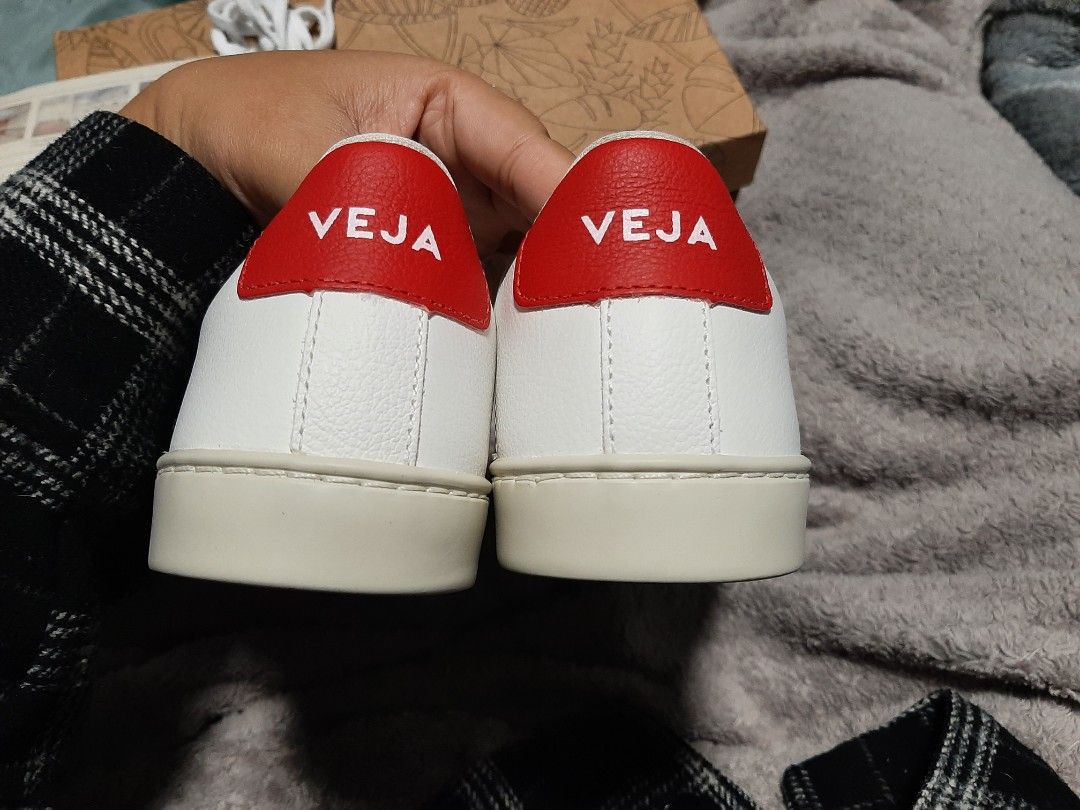 Veja Esplar Red Logo, Women's Fashion, Footwear, Sneakers on Carousell