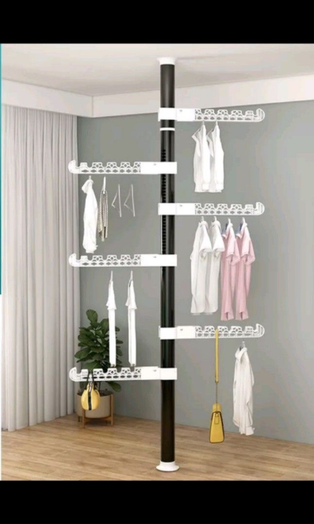 Vertical Laundry Drying Pole, Furniture & Home Living, Bathroom ...
