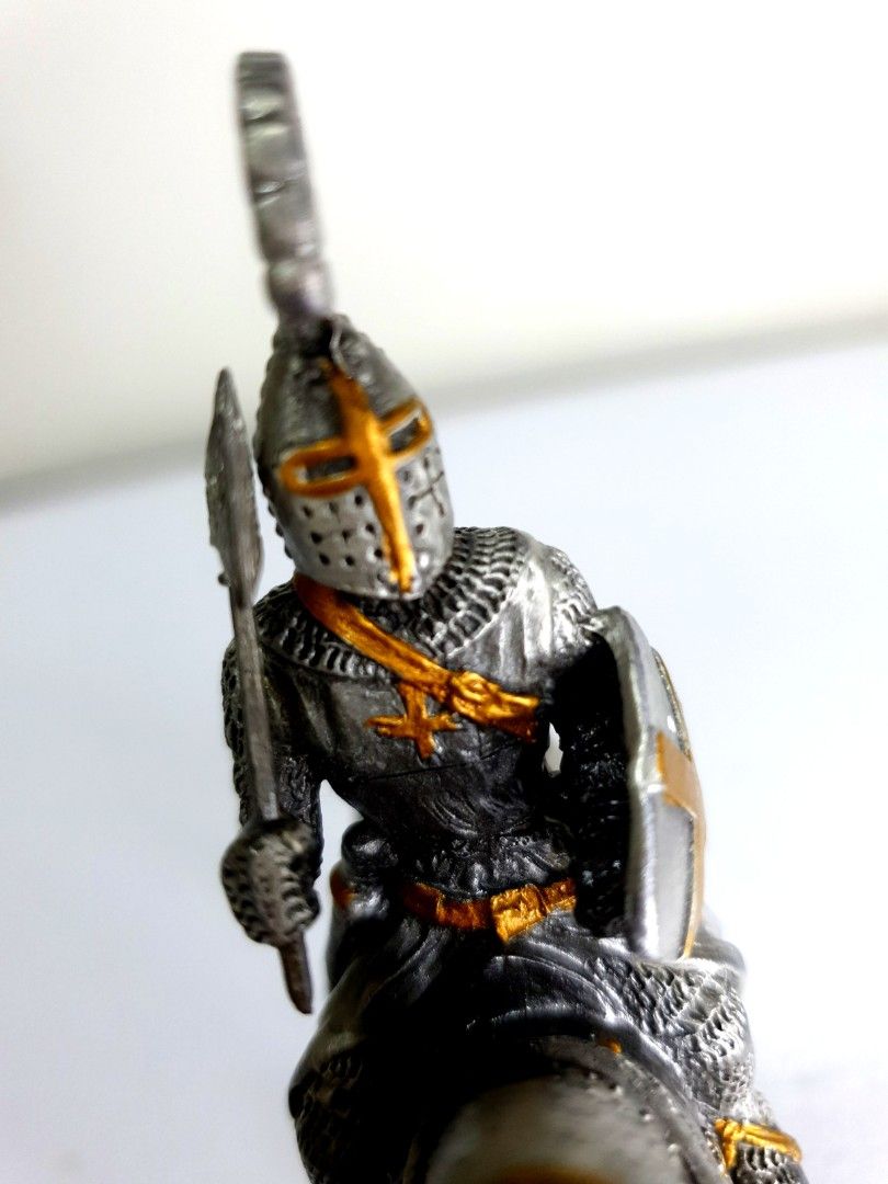 Vintage Figurine Solid pewter Veronese Knight ancient warrior display ...