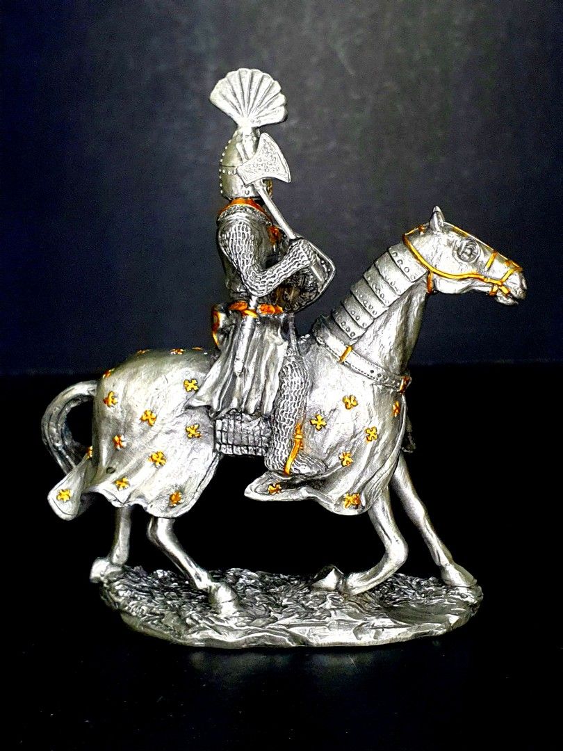 Vintage Figurine Solid pewter Veronese Knight ancient warrior display ...