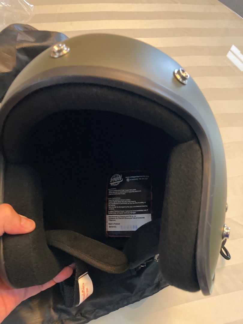 VRM 1976 Classic Riding Helmet, Motorbikes, Motorbike Parts ...