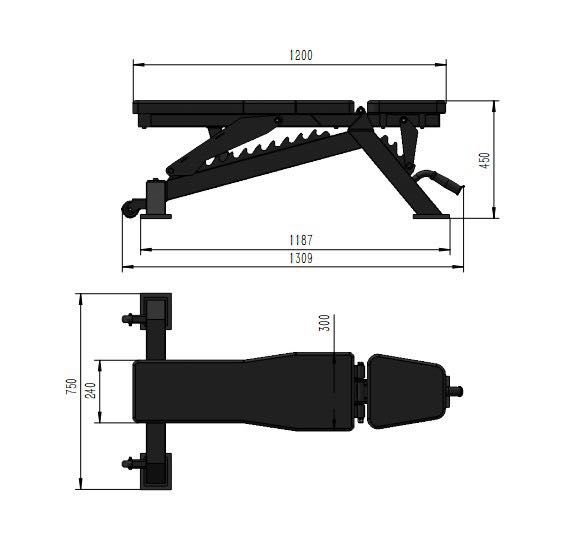 VULCAN Adjustable bench heavy duty, Sports Equipment, Exercise ...