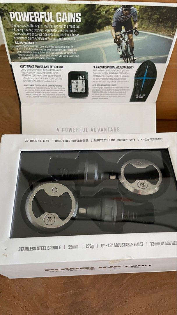 Wahoo Speedplay Powrlink Zero dual power meter pedals, Sports Equipment ...