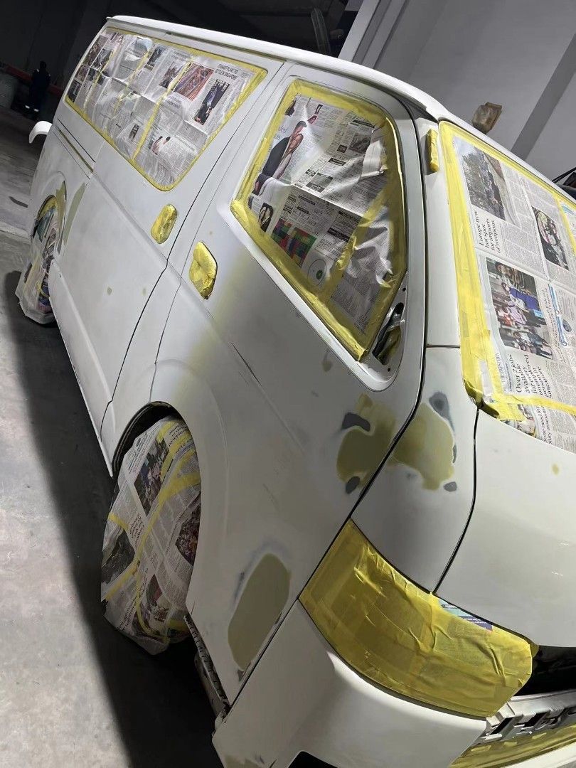 WHOLE HIACE VAN SPRAY PAINT SERVICE, Car Accessories, Car Workshops ...