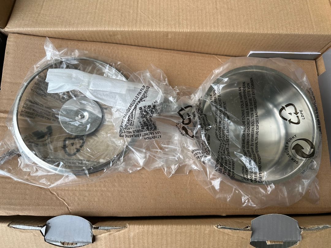 WMF Cromargan Stainless Steel Wok Set, Furniture & Home Living ...