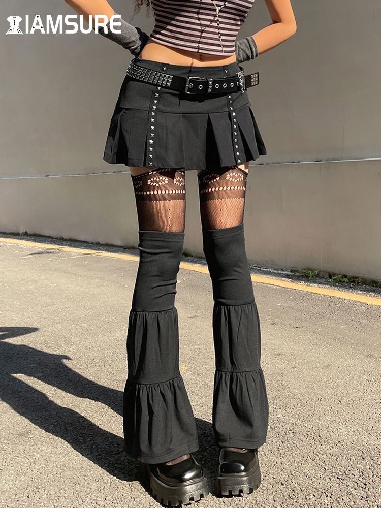 y2k gothic skirt with leg warmers | y2k goth gothic aesthetic on Carousell