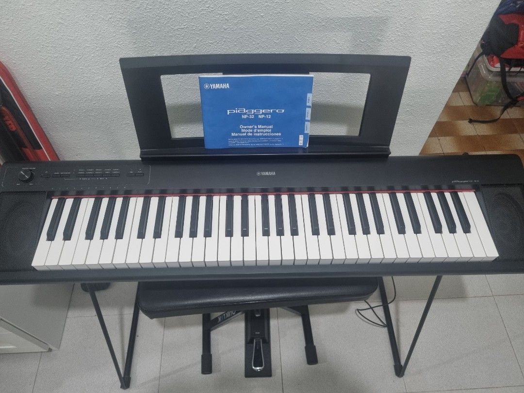 Yamaha NP-12 Piaggero Keyboard, Hobbies & Toys, Music & Media, Musical ...