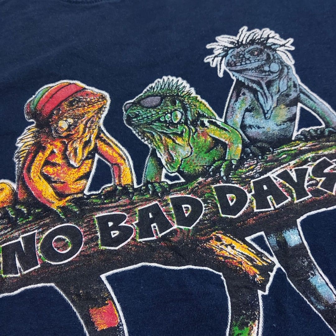 YAZBEK kaos vintage No Bad Days Lizard Cabo San Lucas Made In Mexico ...