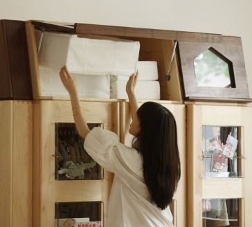 Zoomily music house wardrobe all solid wood children's combination ...