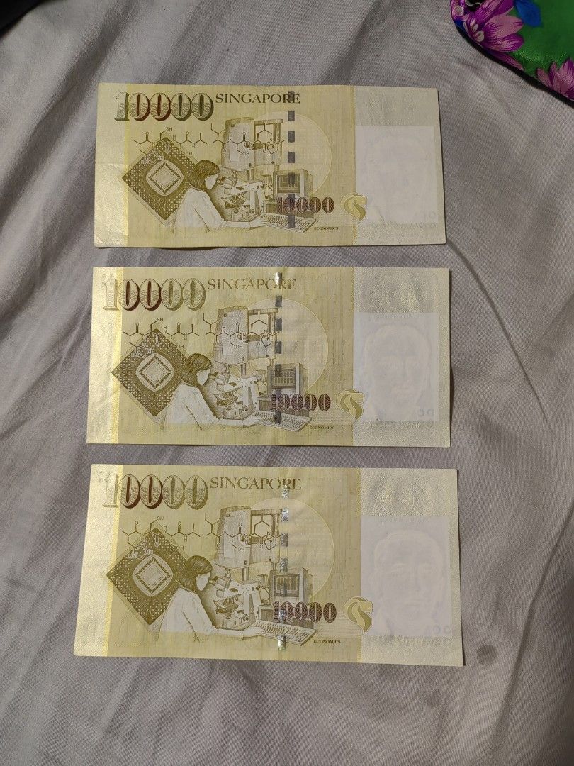 10k notes, ten thousand dollars SGD note , portrait series, Hobbies ...