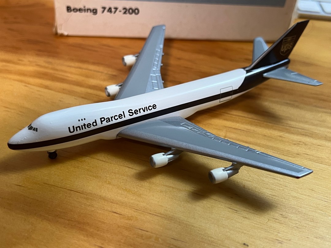 1:500 UPS Boeing 747-200 vintage livery Airplane model diecast, Hobbies ...