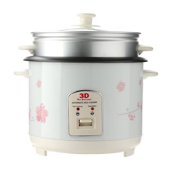 3D Rice Cooker with Steamer - 8 cups, TV & Home Appliances, Kitchen ...
