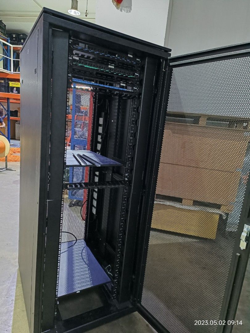 42U network rack, Furniture & Home Living, Furniture, Shelves, Cabinets ...