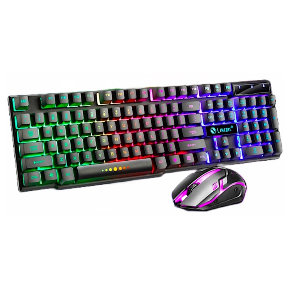 ) LED Gaming Keyboard with Mechanical Keyboard Feel + FREE Mouse ...