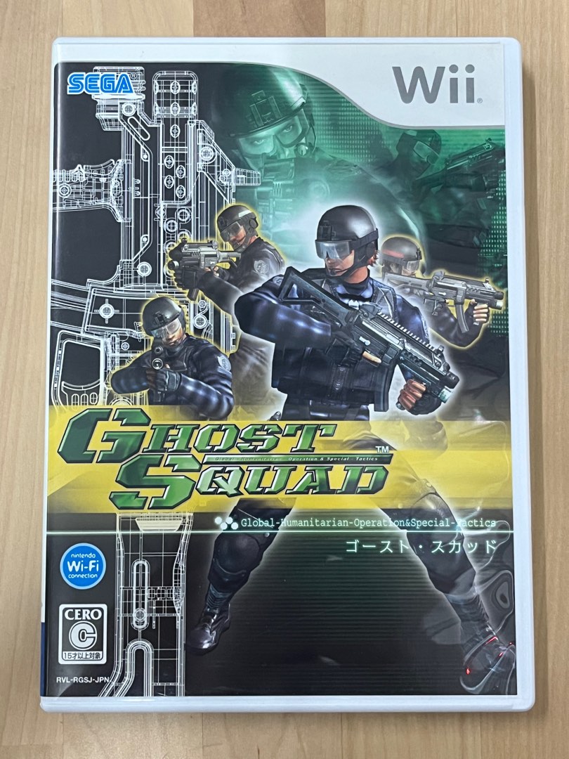 日版 WII GHOST SQUAD 幽靈小隊 街機移植槍 GAME 射擊遊戲 可 2 PLAY 及對應 ZAPPER, 電子遊戲, 電子遊戲 ...