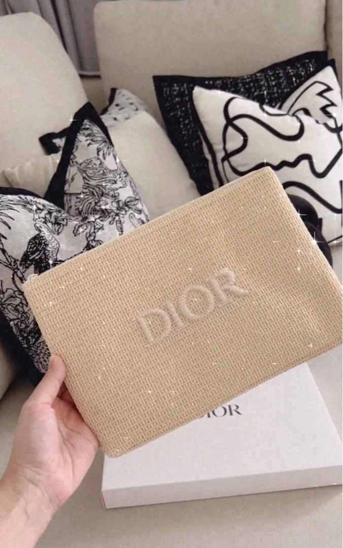 Authentic Dior Summer Pouch, Luxury, Bags & Wallets on Carousell