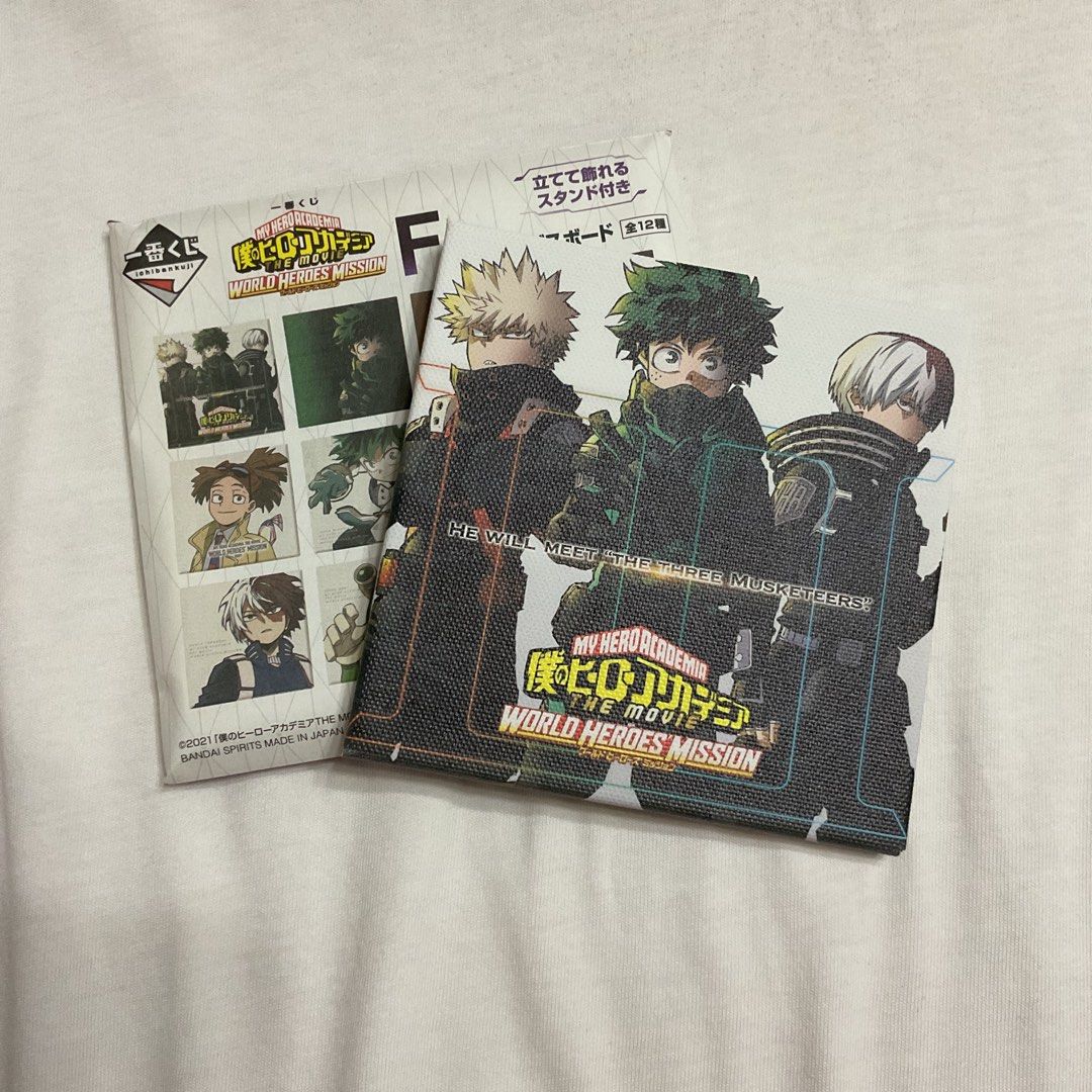 bakugou todoroki izuku deku whm kuji canvas board (mha bnha my hero ...