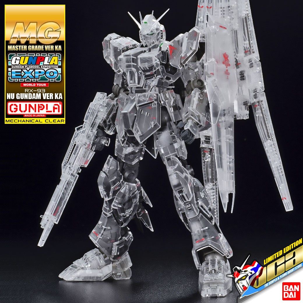 BANDAI MG 1 / 100 Nu GUNDAM ver.Ka mechanical clear ver, Hobbies & Toys, Toys & Games on Carousell