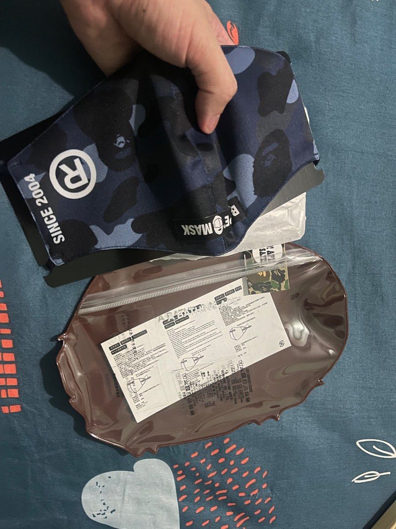 BAPE face mask, Health & Nutrition, Face Masks & Face Shields on Carousell